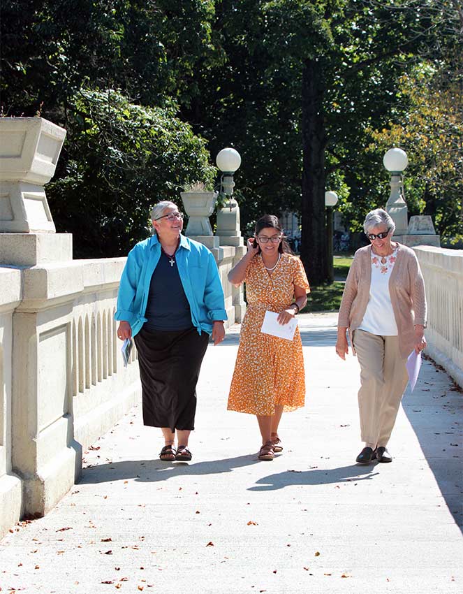 Crossing the bridge into community: Postulant Stephanie Rivas
